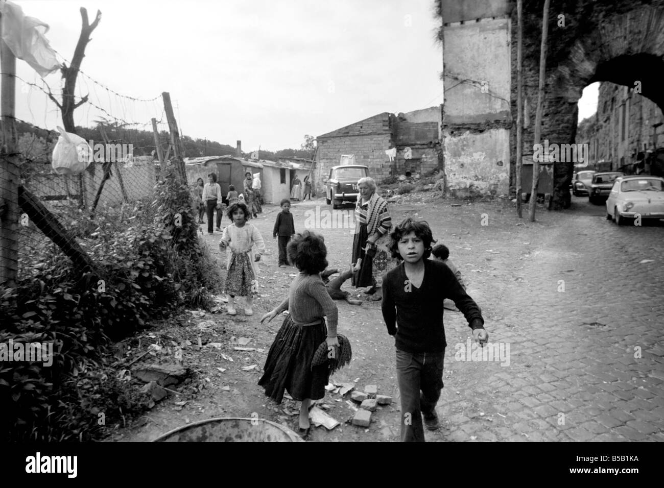 1970s poor children Black and White Stock Photos & Images - Alamy