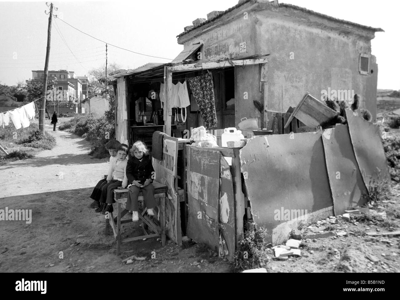 1970s poor children Black and White Stock Photos & Images - Alamy