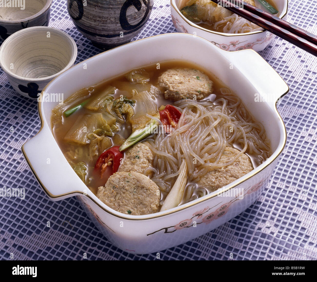 Korean Gruel and Noodle Stock Photo - Alamy