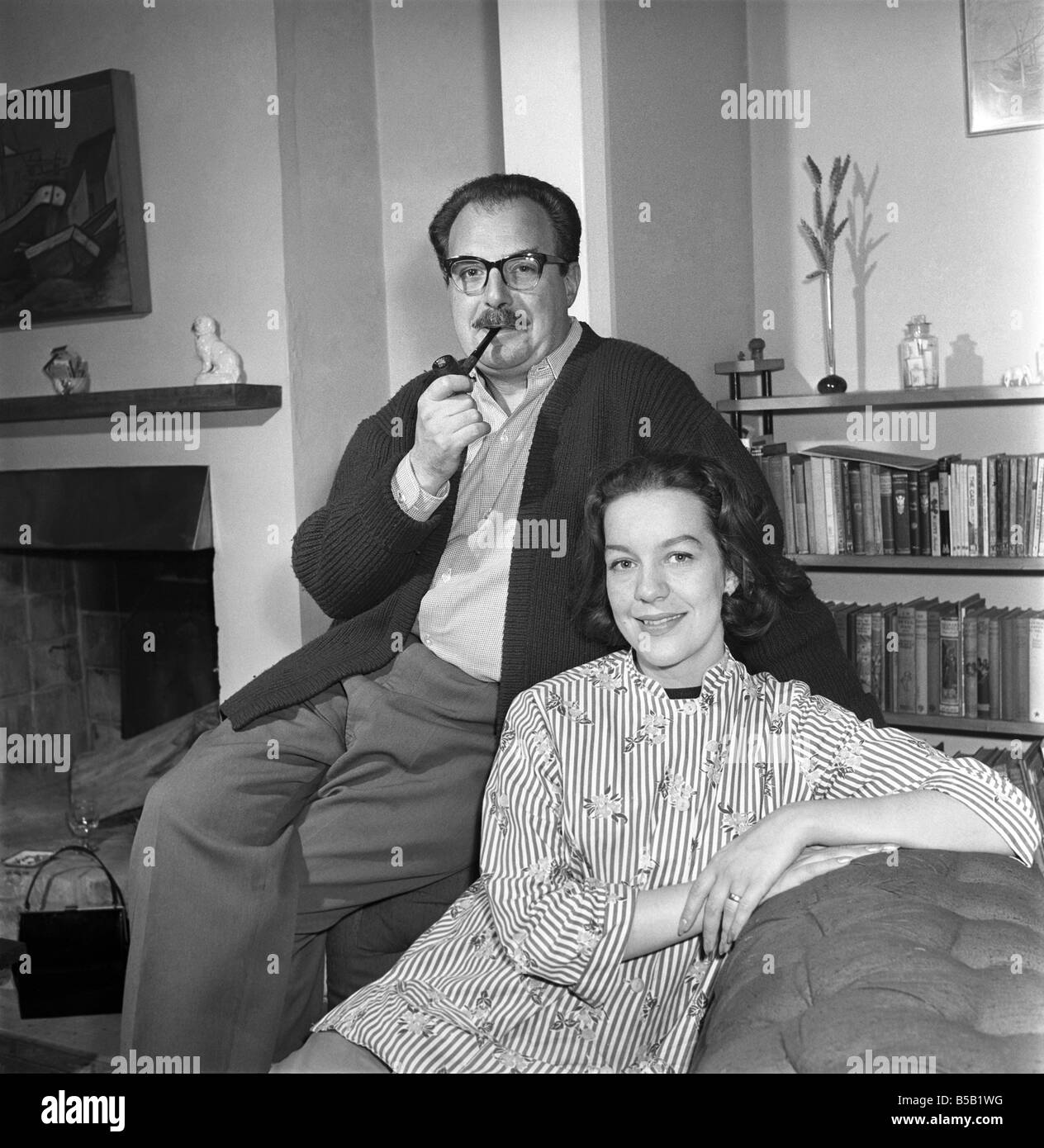 Actor Reg Marsh star of the "Plane maker" series seen here at home with ...