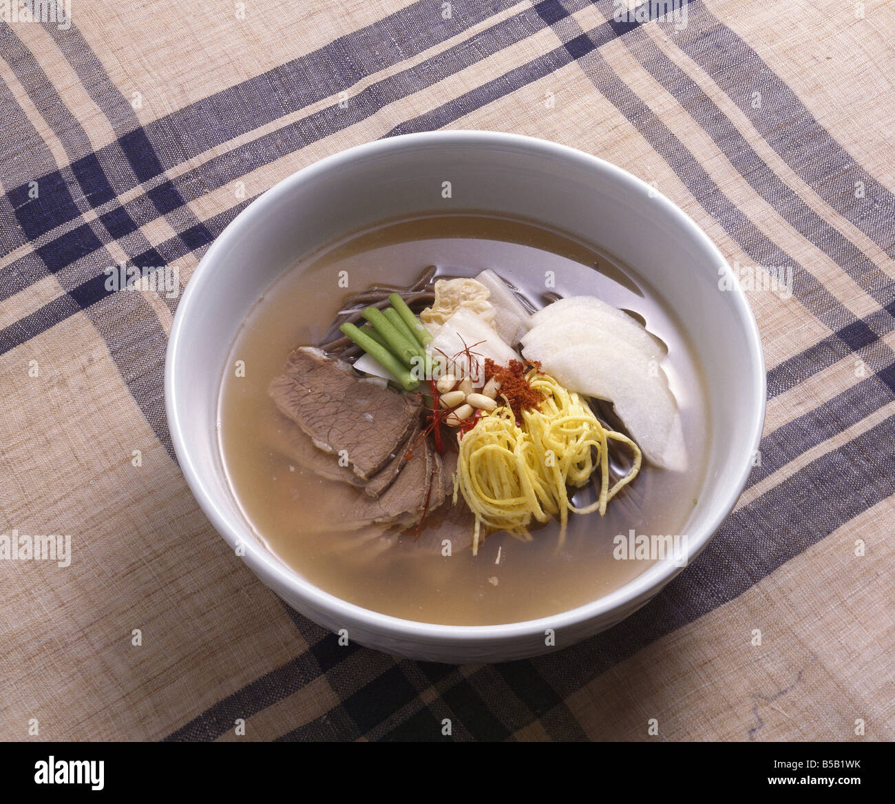 Korean Gruel and Noodle Stock Photo - Alamy