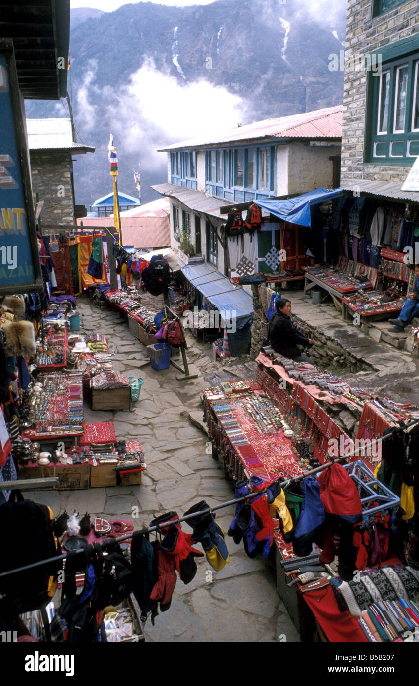 Namche bazaar market hi-res stock photography and images - Alamy