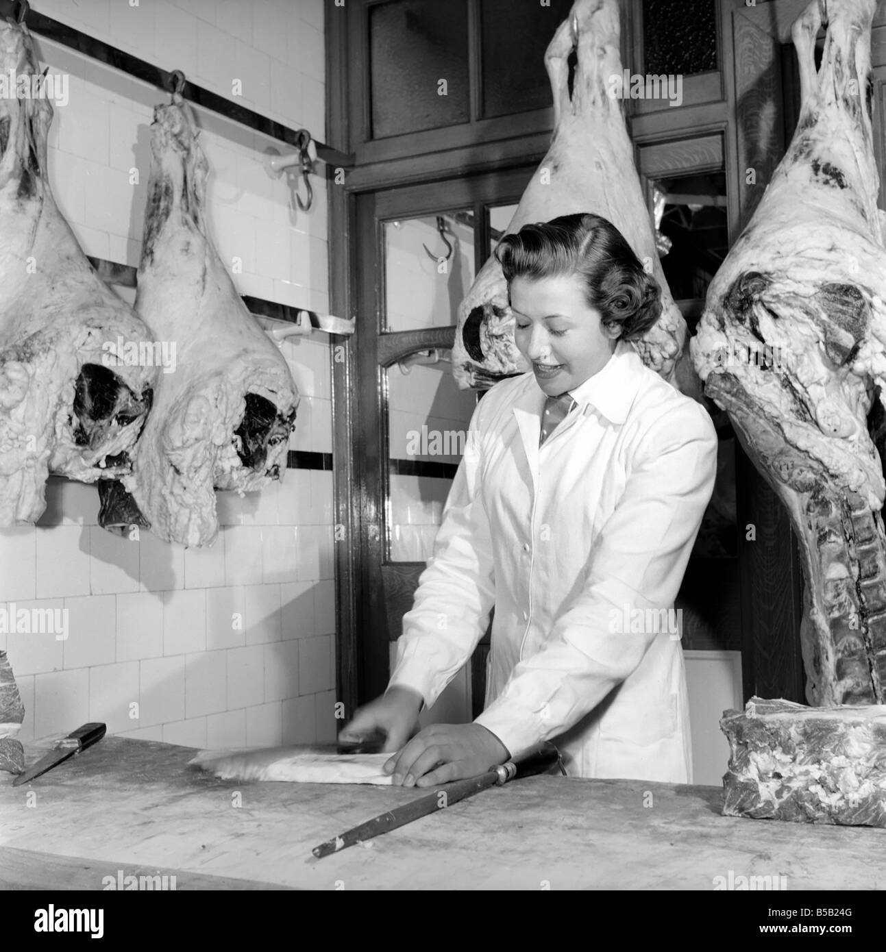 Woman butcher hi-res stock photography and images - Alamy