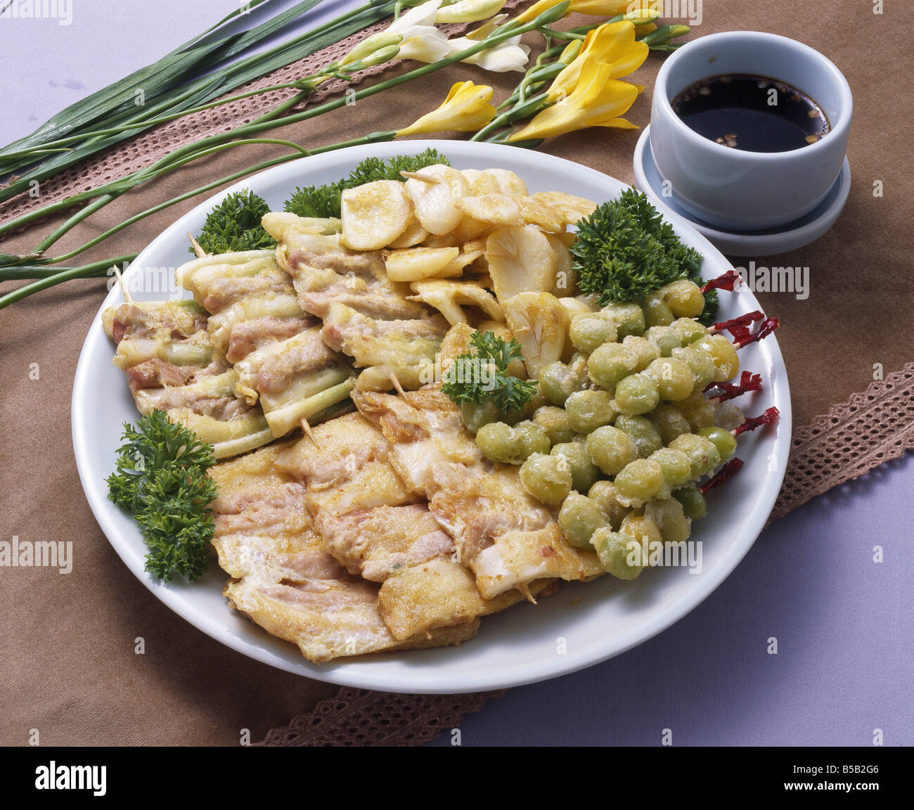 Korean Panfried Food Stock Photo - Alamy