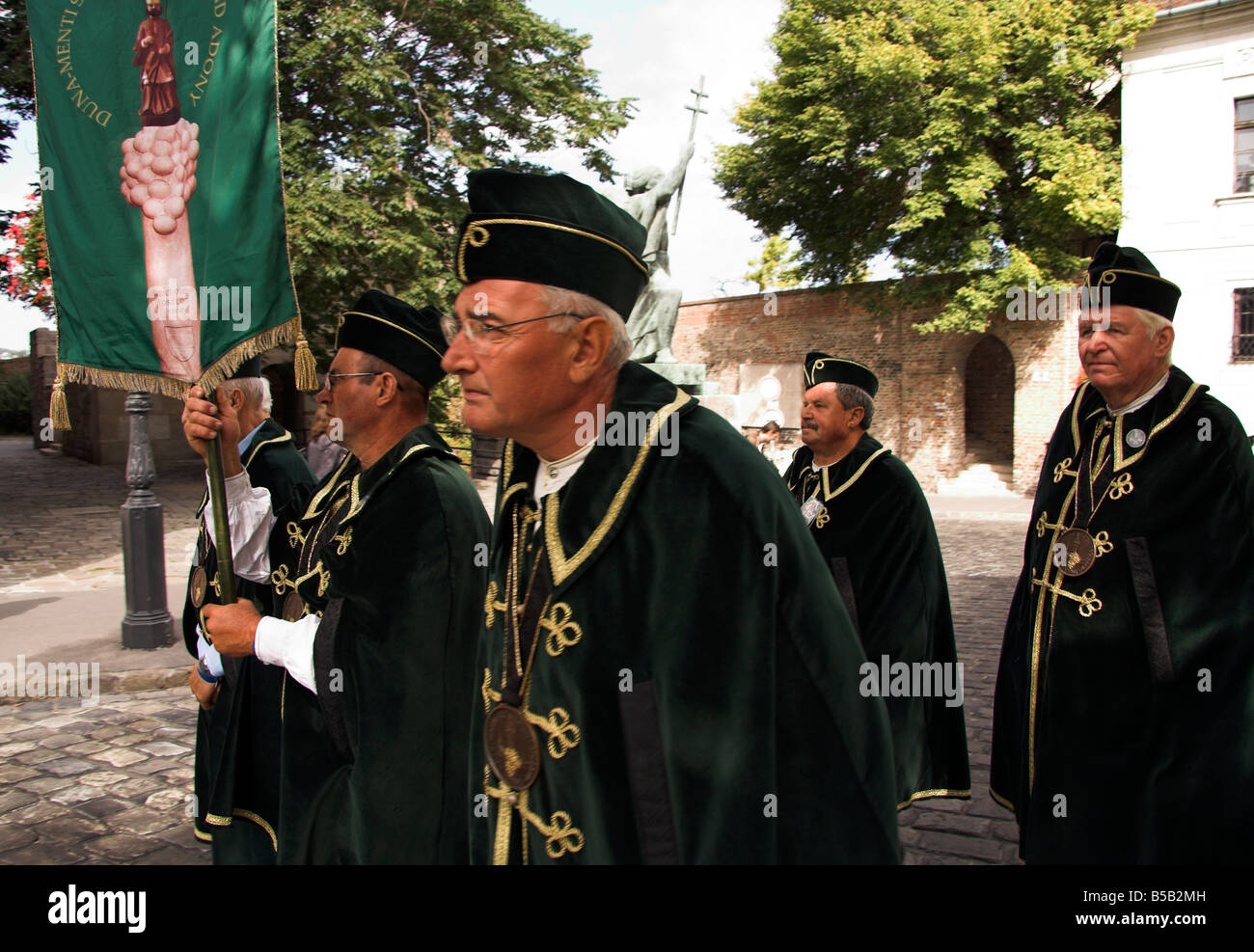 Procession, traditional folk costume, Budapest Wine Festival, Hungary ...