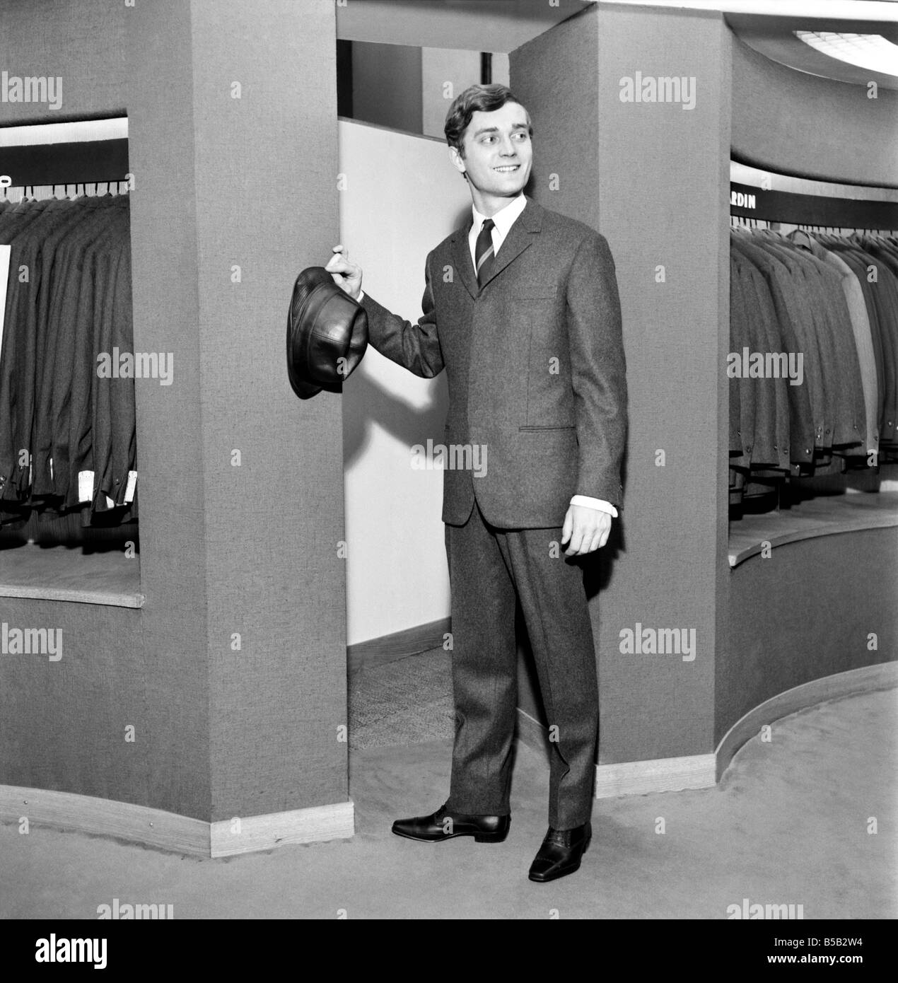 Men modelling the latest 1963 menswear design's in Paris. April 1963 ...