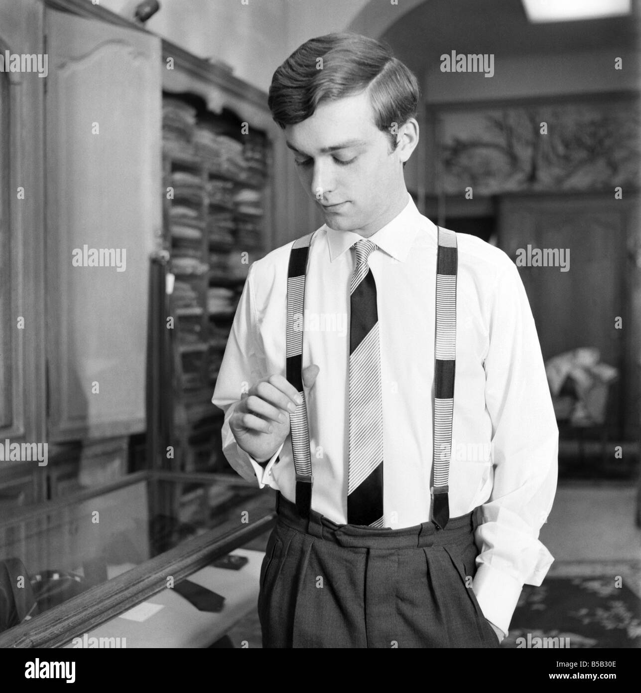 Braces and men Black and White Stock Photos & Images - Alamy