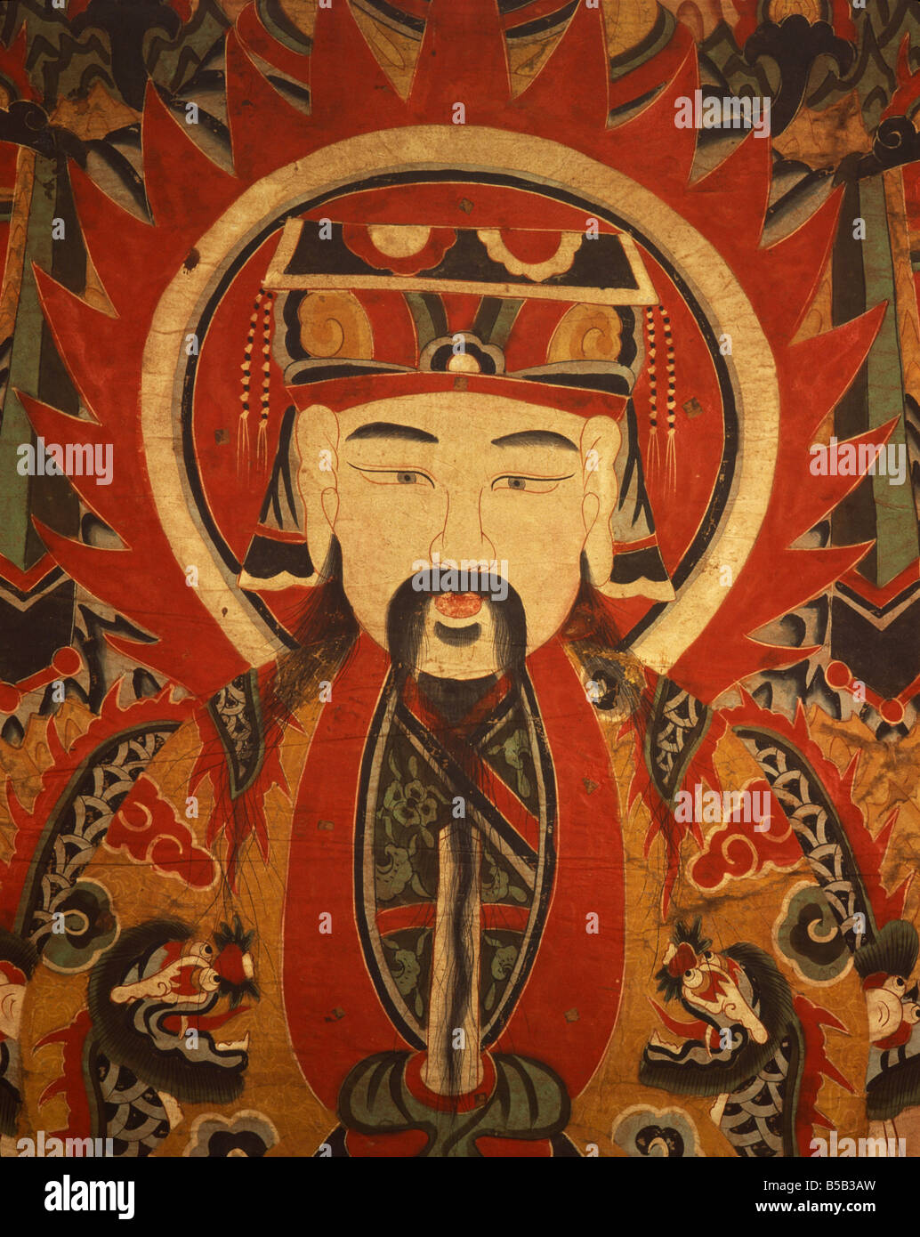 Portrait of the Emperor Chiang Lung on a Yao ceremonial scroll in ...