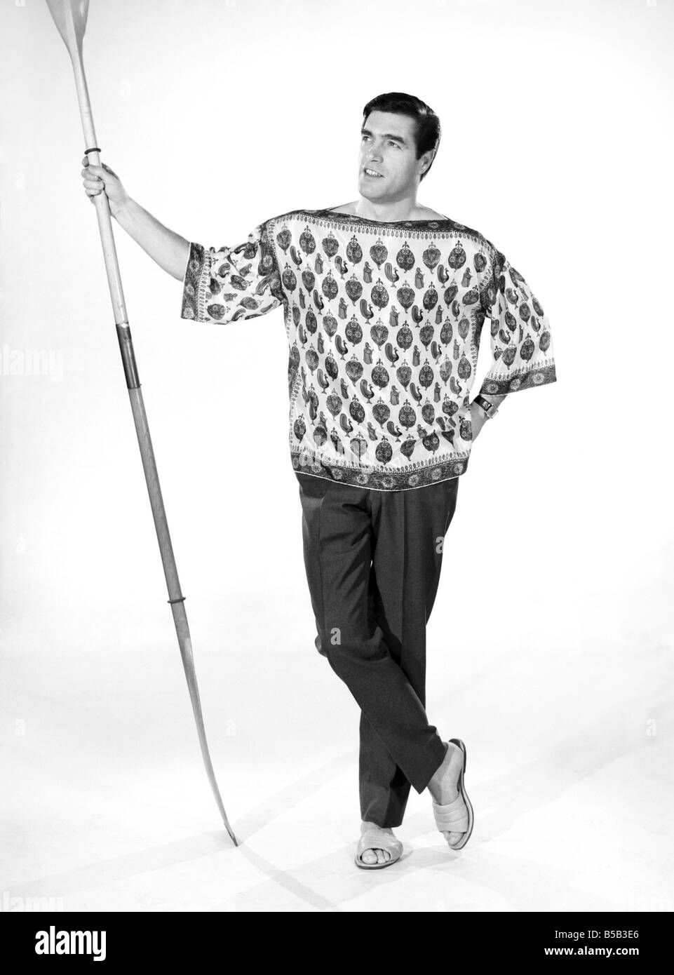 Man silk shirt Black and White Stock Photos & Images - Alamy