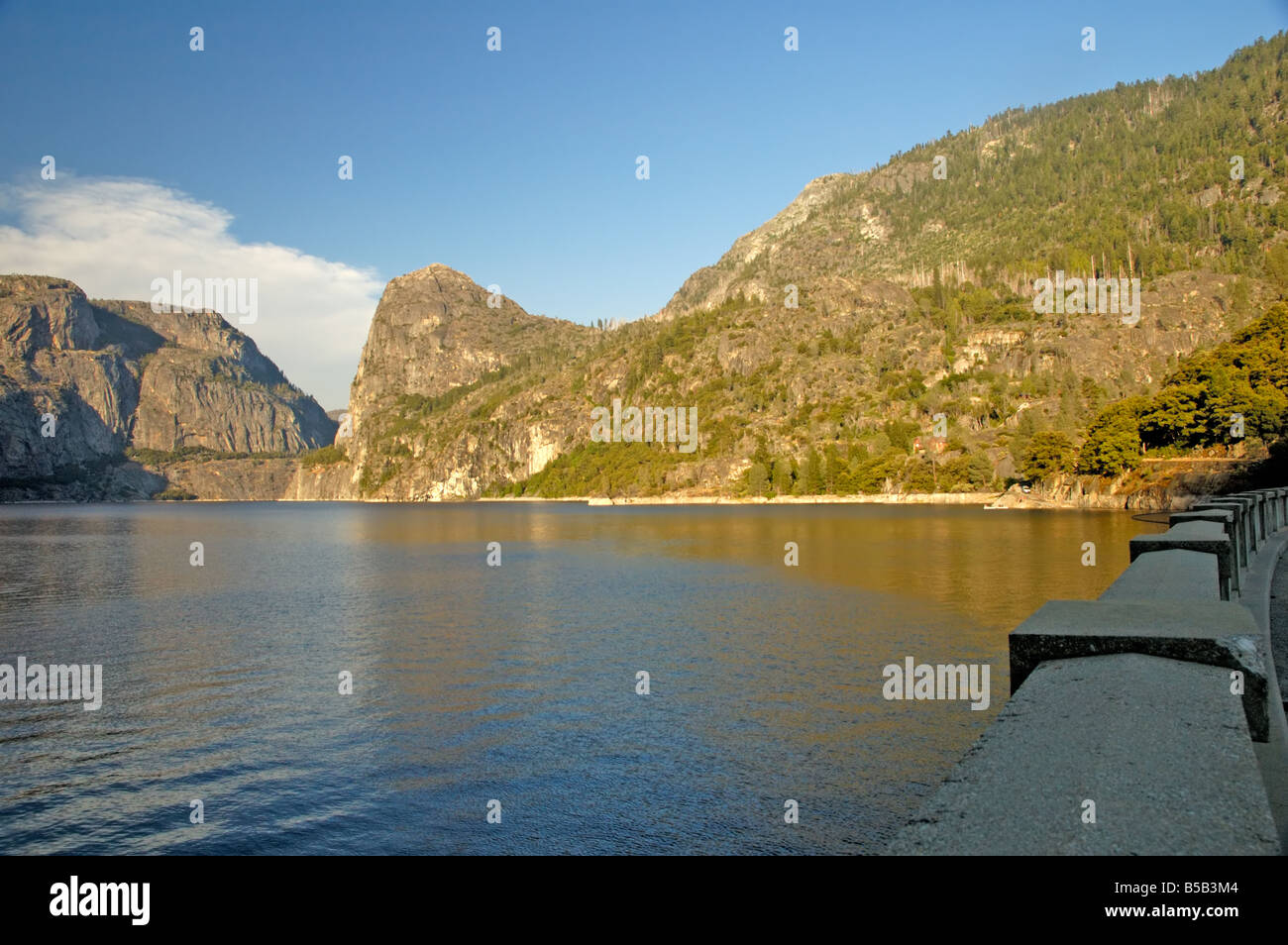 Hetch Hetchy Reservoir from the Top of O'Shaughnessy Dam Stock Photo ...