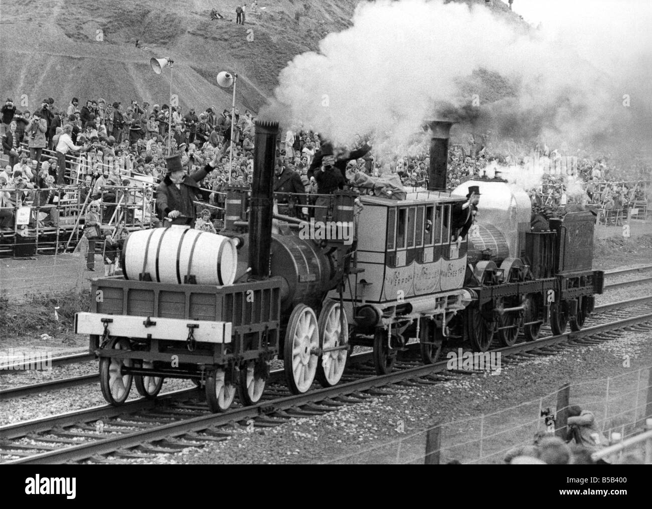 Steam replica Black and White Stock Photos & Images - Alamy