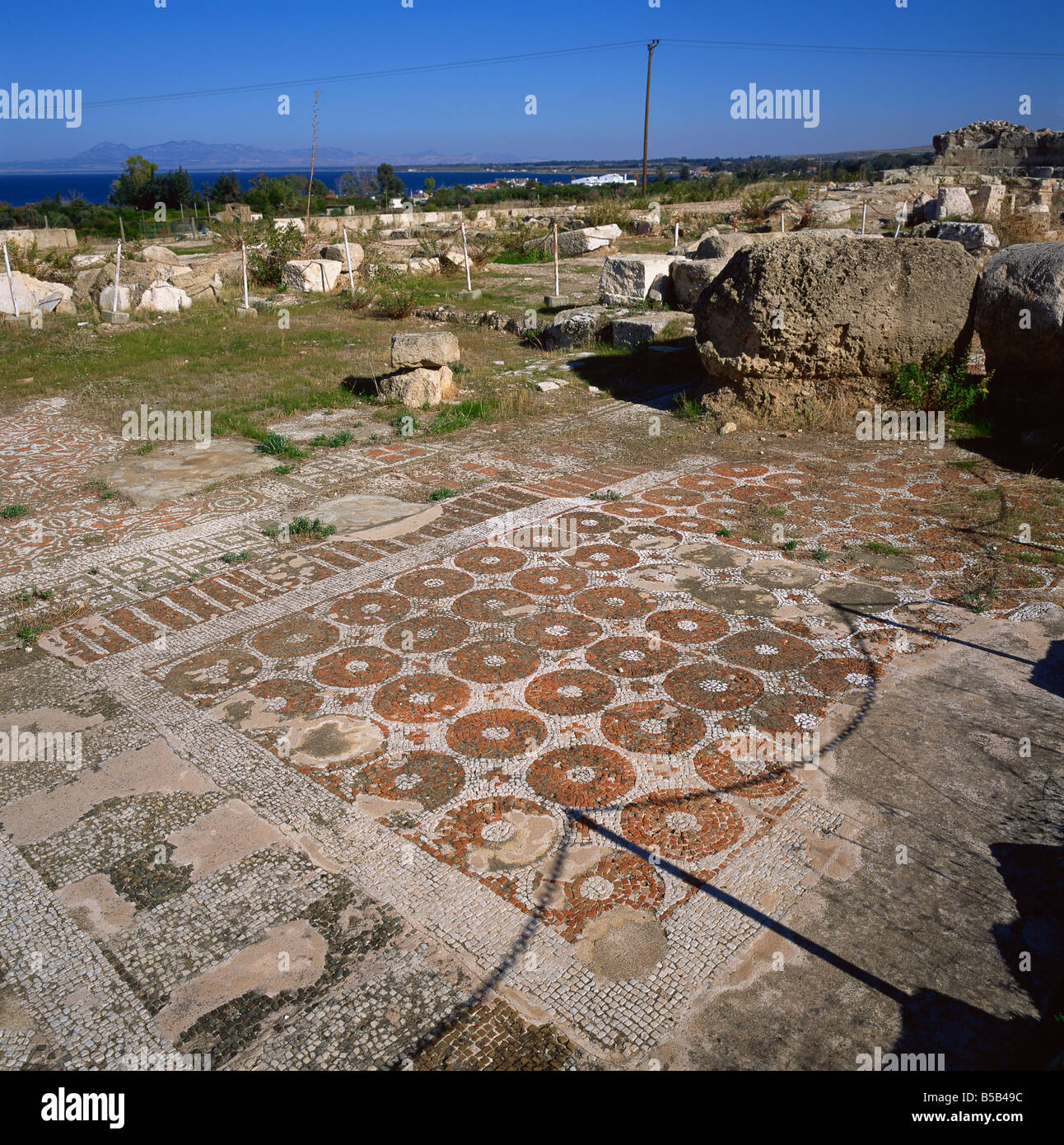 Roman basilica with fine mosaics, Soli, one of Cyprus's ten ancient ...