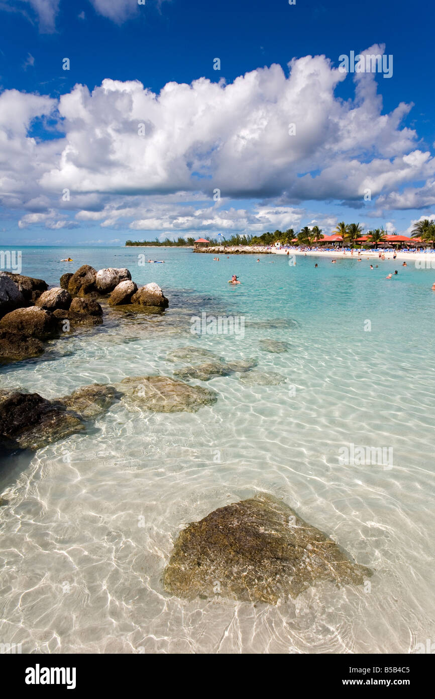 Beach on Princess Cays, Eleuthera Island, Bahamas, West Indies, Central ...