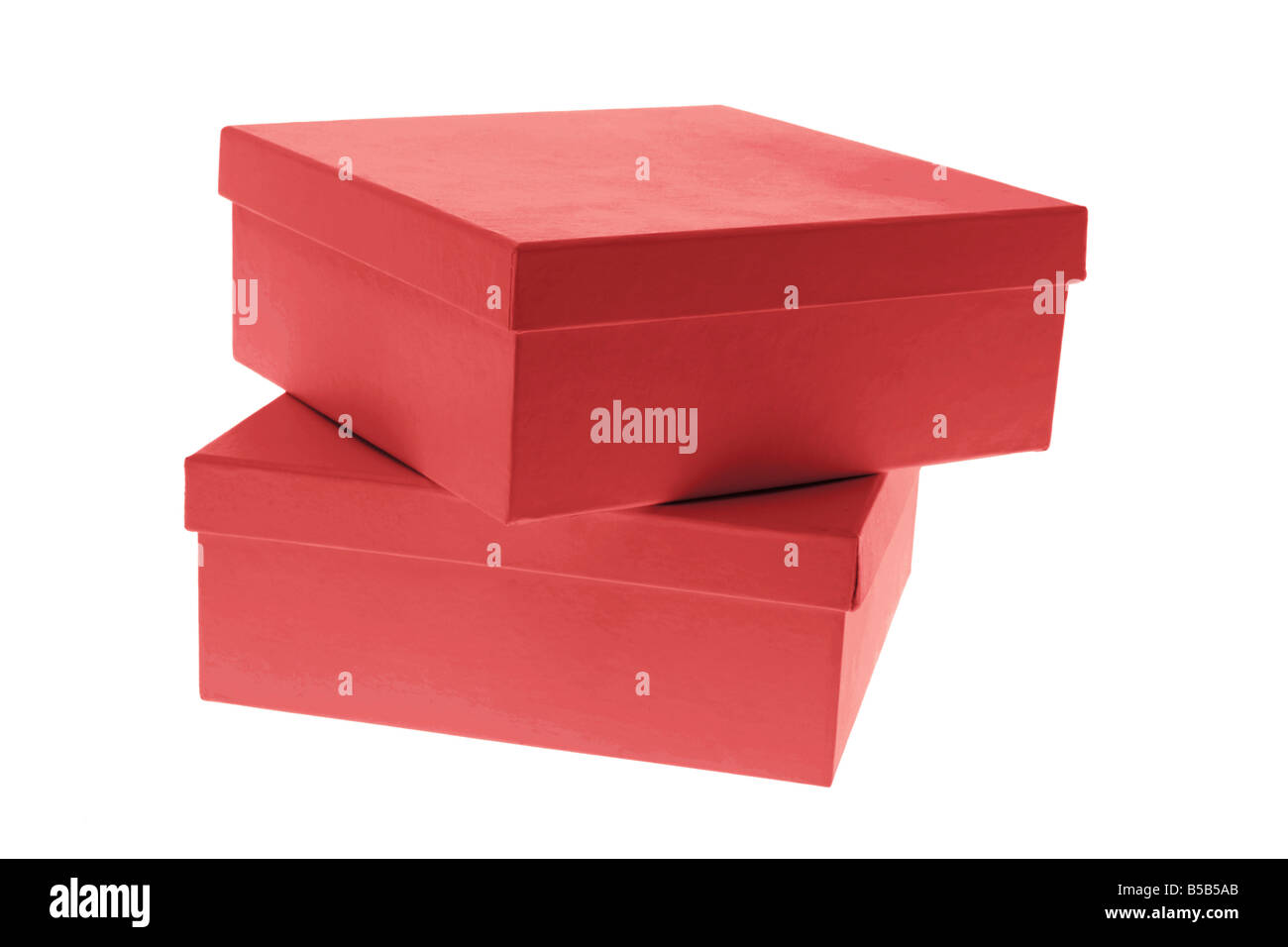Red Gift Boxes Stock Photo - Alamy