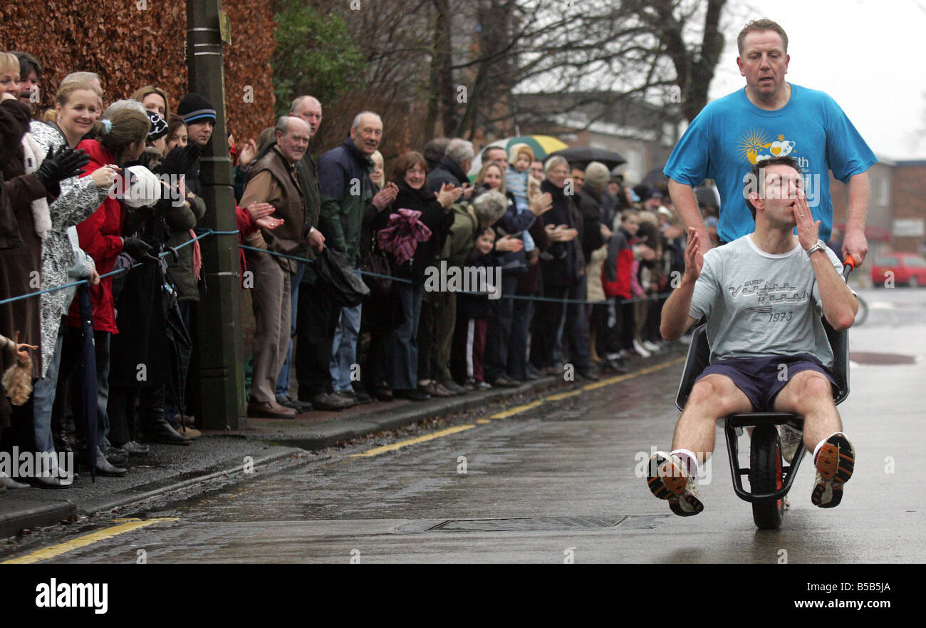 The Ponteland New Year Wheelbarrow Race on New Years day January 2008 ...