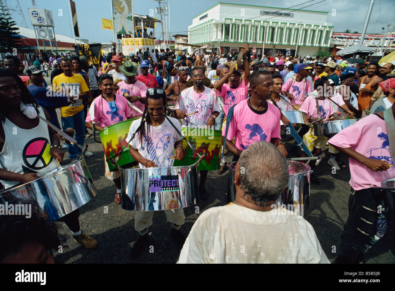 Steel band festival Point Fortin Trinidad Caribbean West Indies Central ...