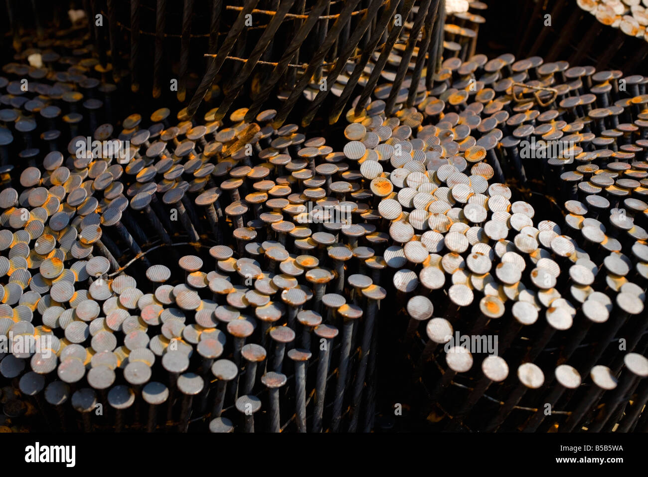 Collection of rusty nails Stock Photo - Alamy