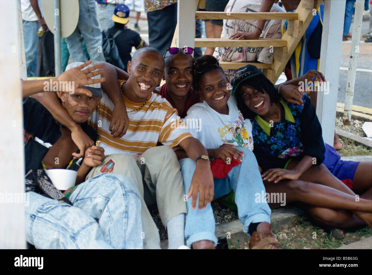 Group of people at the Steel Band Festival Point Fortin Trinidad West ...