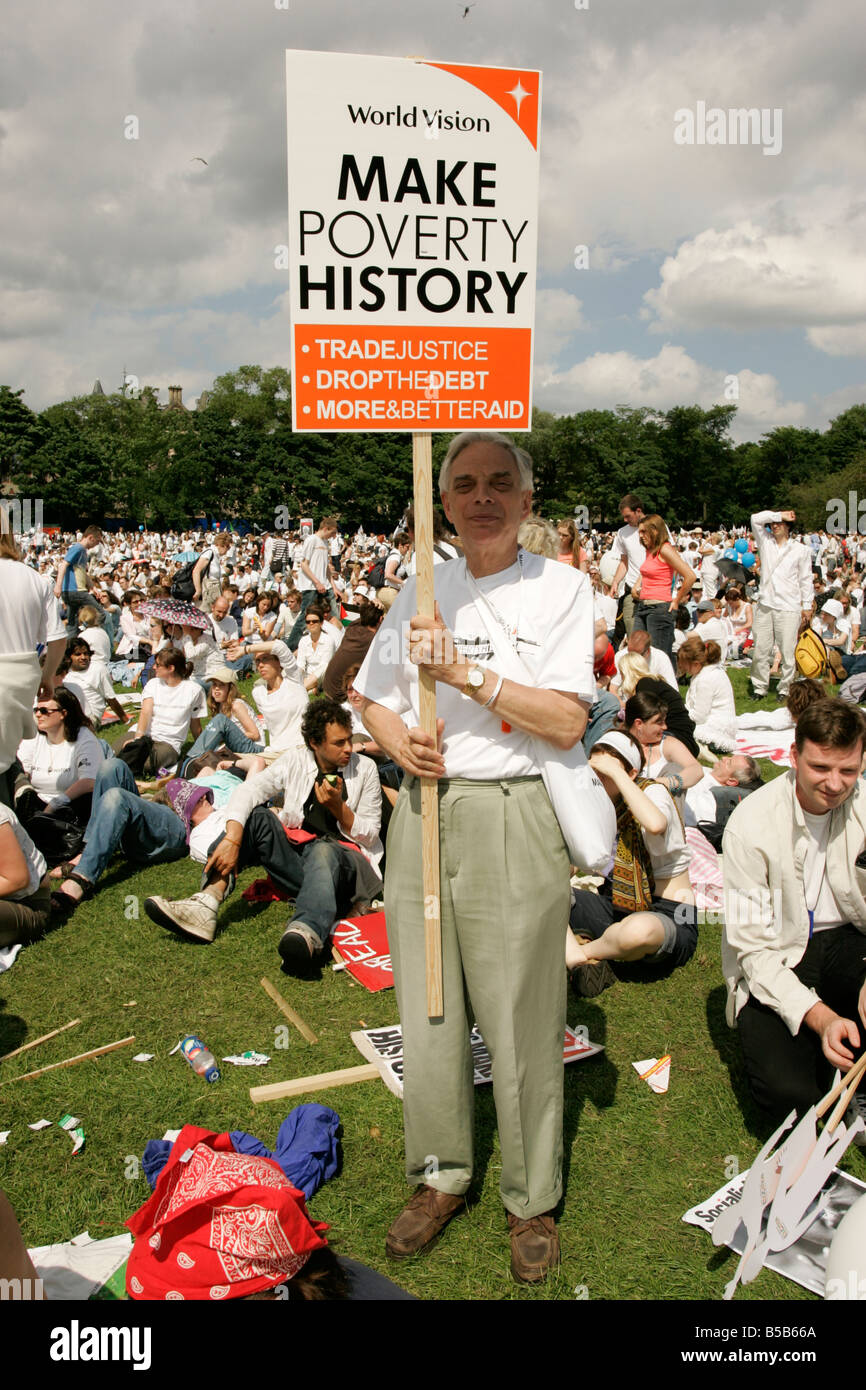 Make Poverty History march Edinburgh 2005 Stock Photo - Alamy