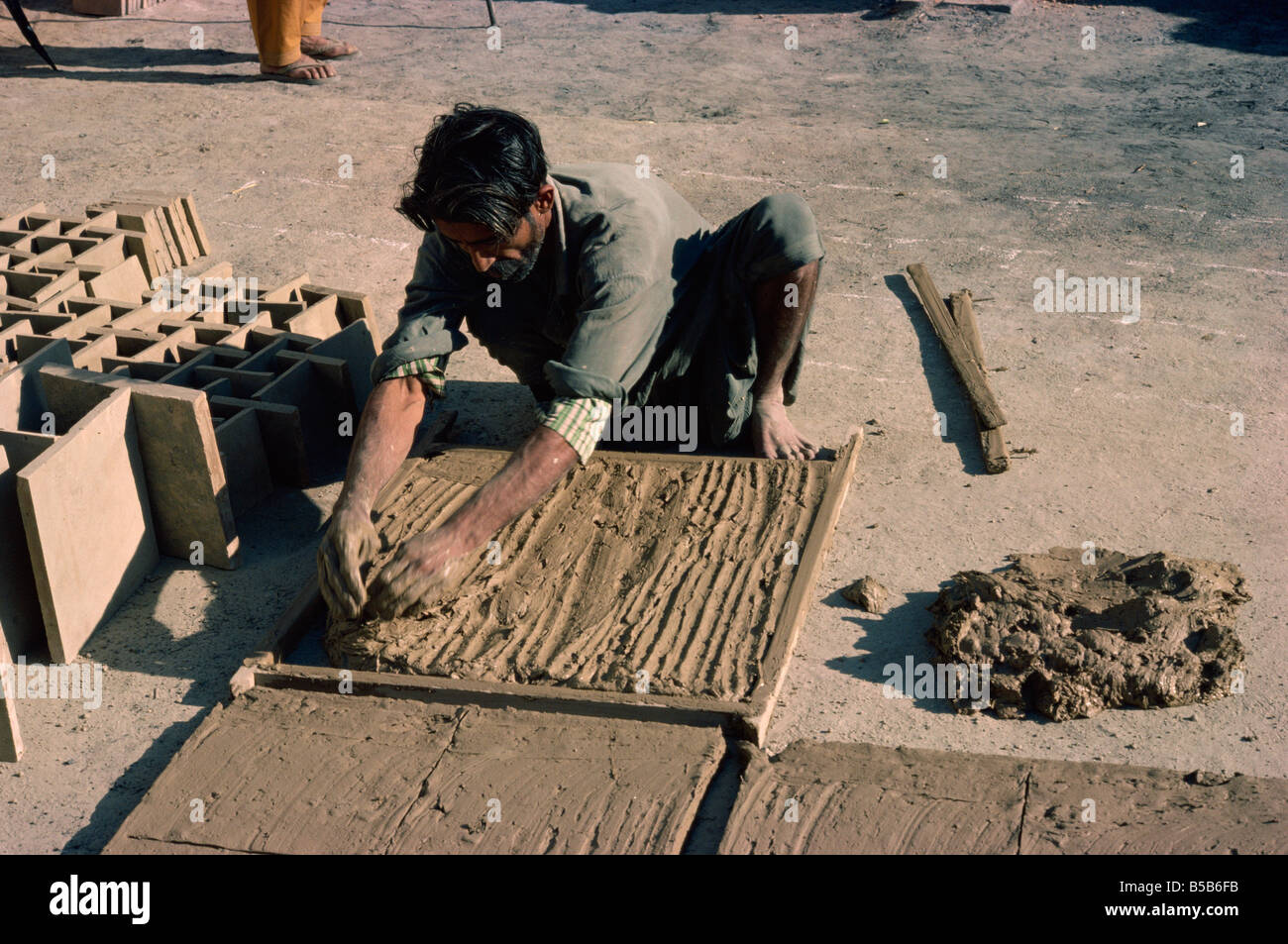 Tile works Hala Pakistan Asia Stock Photo - Alamy