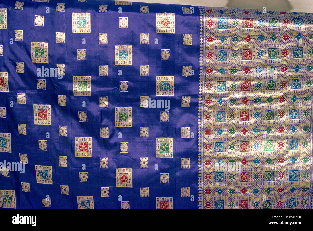 Sari material Karachi Pakistan Asia Stock Photo - Alamy