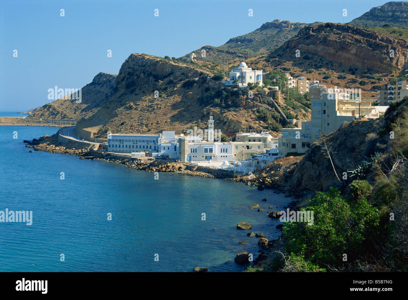 Korbous spa town Cap Bon region Tunisia North Africa Africa Stock Photo ...