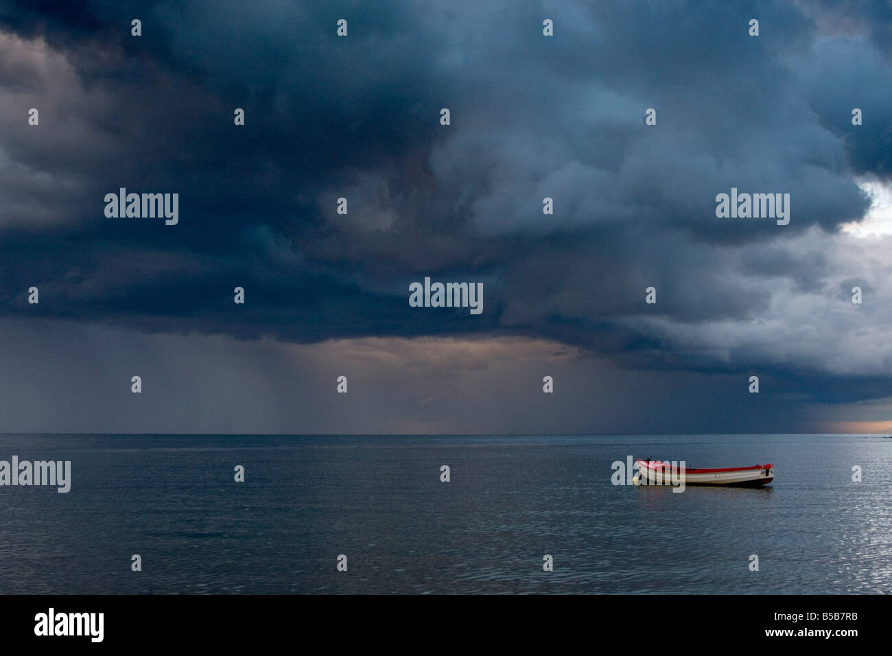 Empty boat floating in the north sea hi-res stock photography and ...
