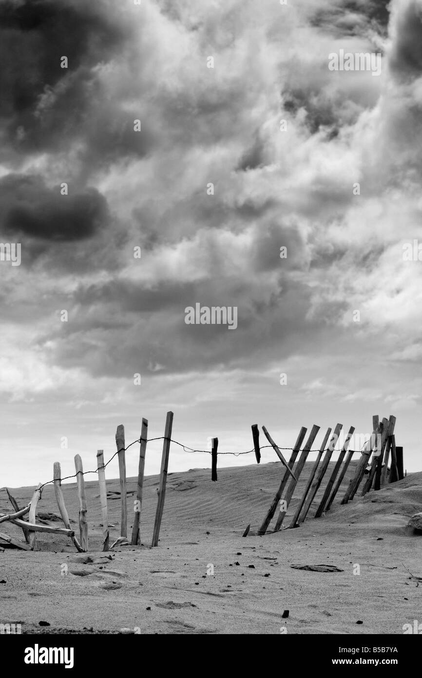 Broken fences Black and White Stock Photos & Images - Alamy