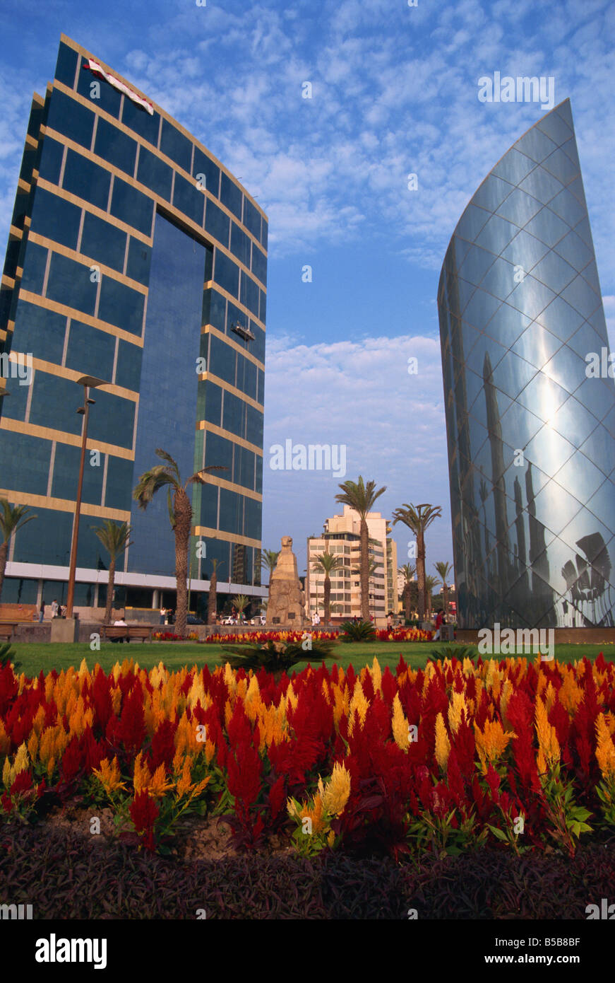 Modern buildings centre of town, Lima, Peru, South America Stock Photo ...