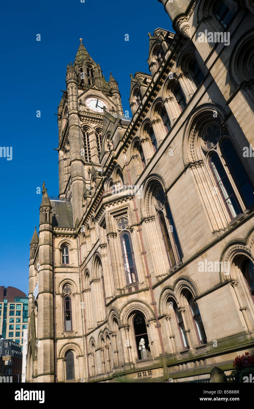 Manchester Town Hall Albert Square Greater Manchester England Stock ...