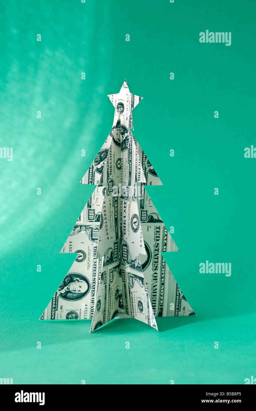 Christmas tree made money hi-res stock photography and images - Alamy