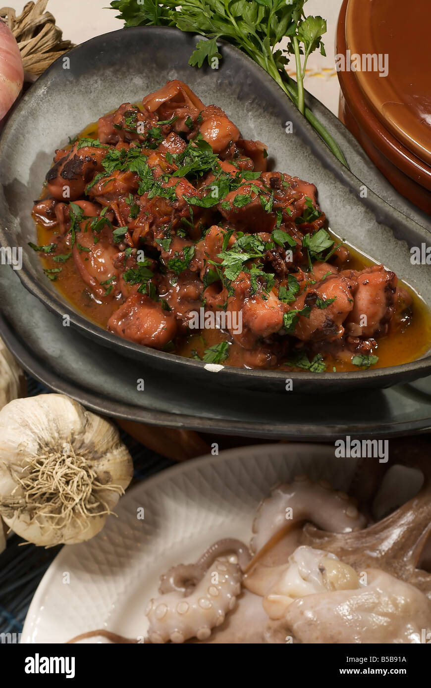 Octopus soup hi-res stock photography and images - Alamy