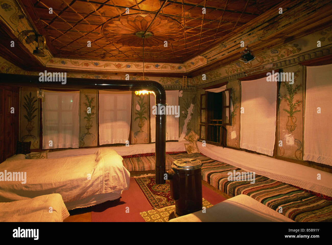 Interior of an Ottoman home Safranbolu Anatolia Turkey Asia Minor ...