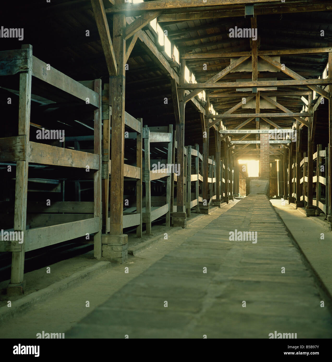 Prisoners barracks, Birkenau Concentration Camp, Auschwitz-Birkenau ...