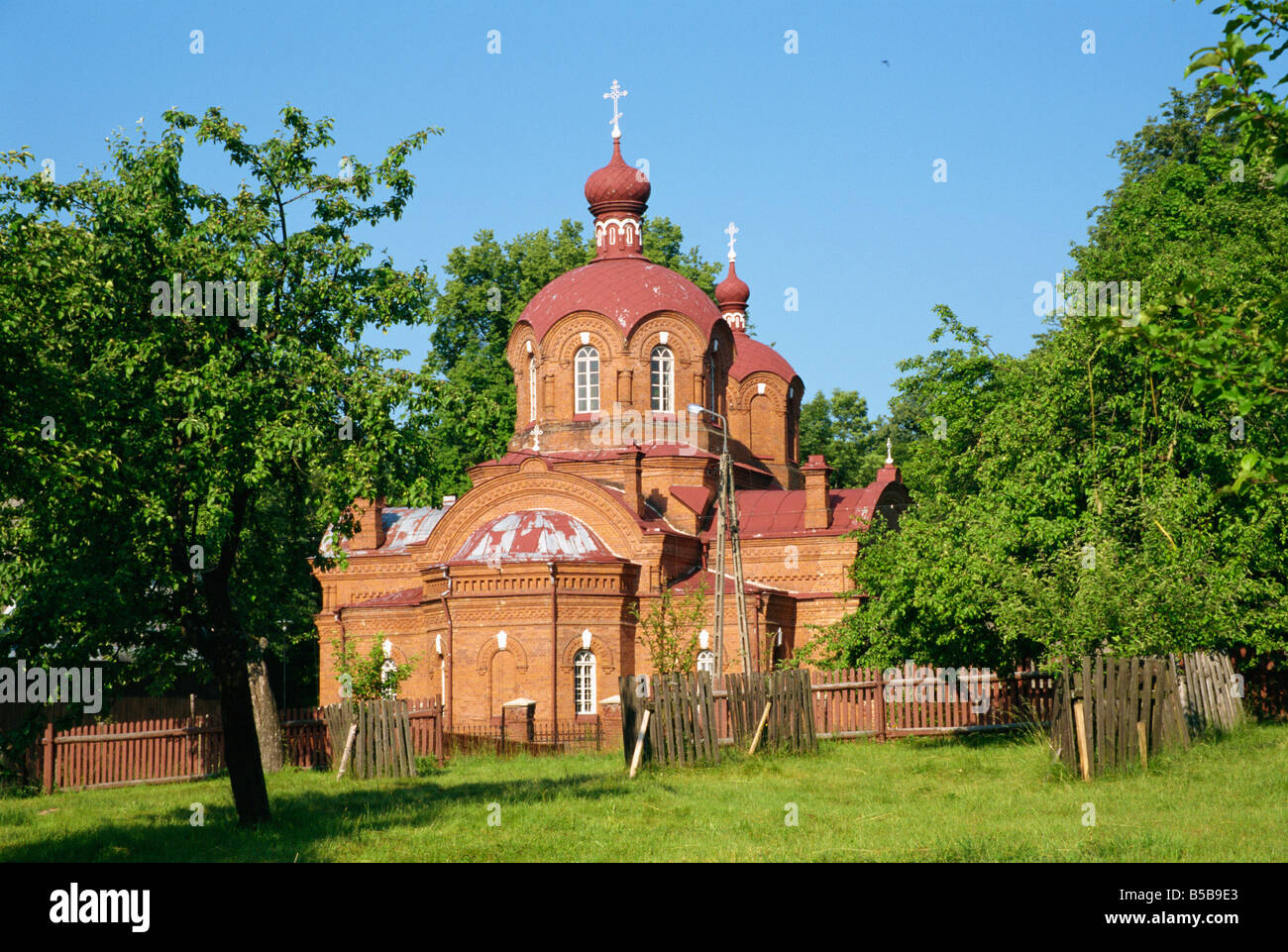 The Orthodox church at Bialowieza Podlasie Poland Europe Stock Photo ...