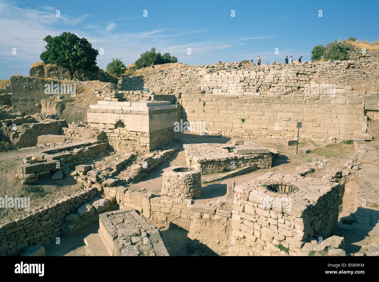 Ancient ruins of Troy Turkey K Collins Stock Photo - Alamy