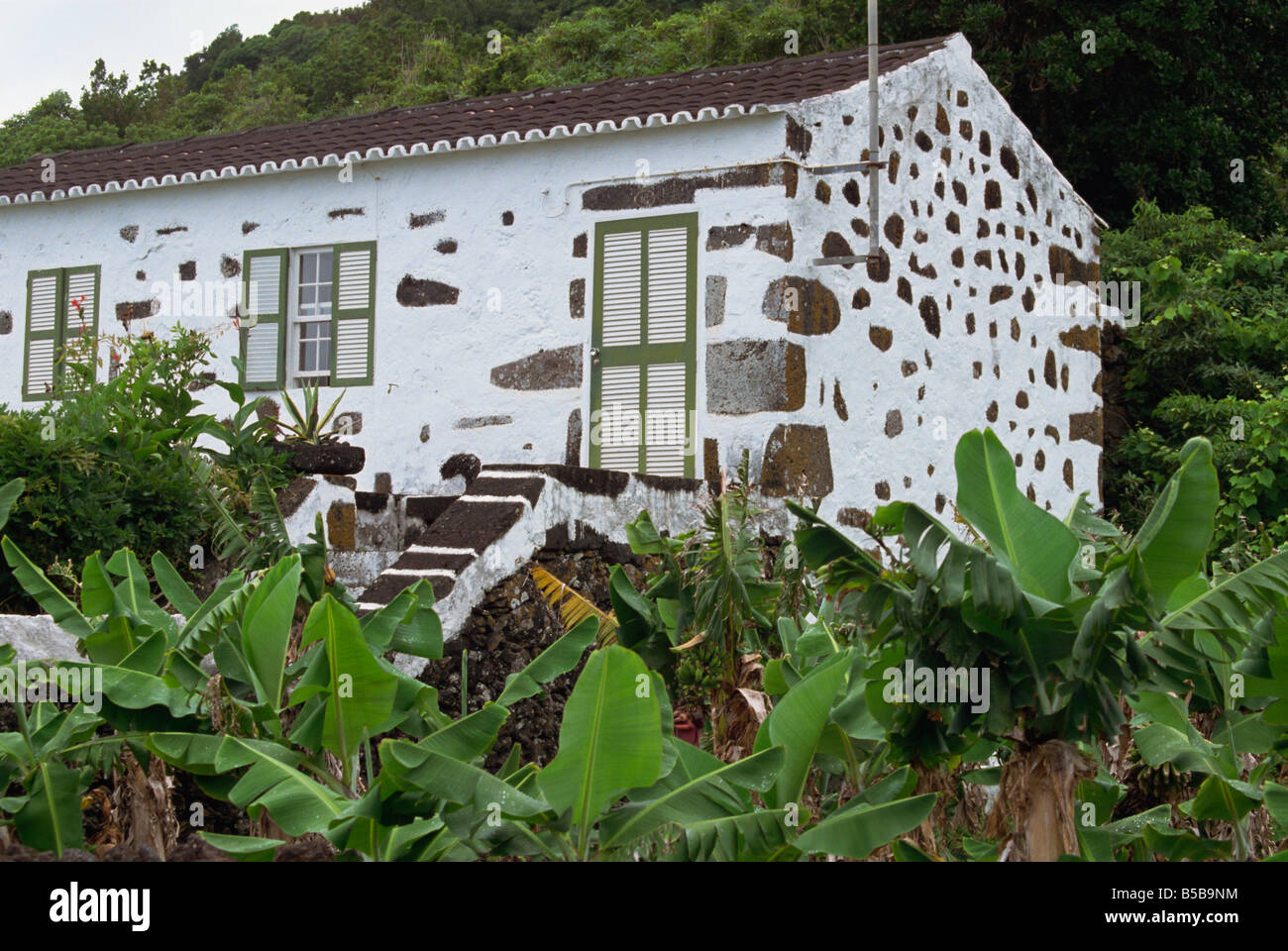 Azores portugal houses hi-res stock photography and images - Alamy