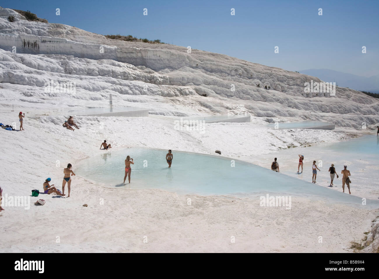 Limestone Terraces, Pamukkale, UNESCO World Heritage Site, Anatolia ...