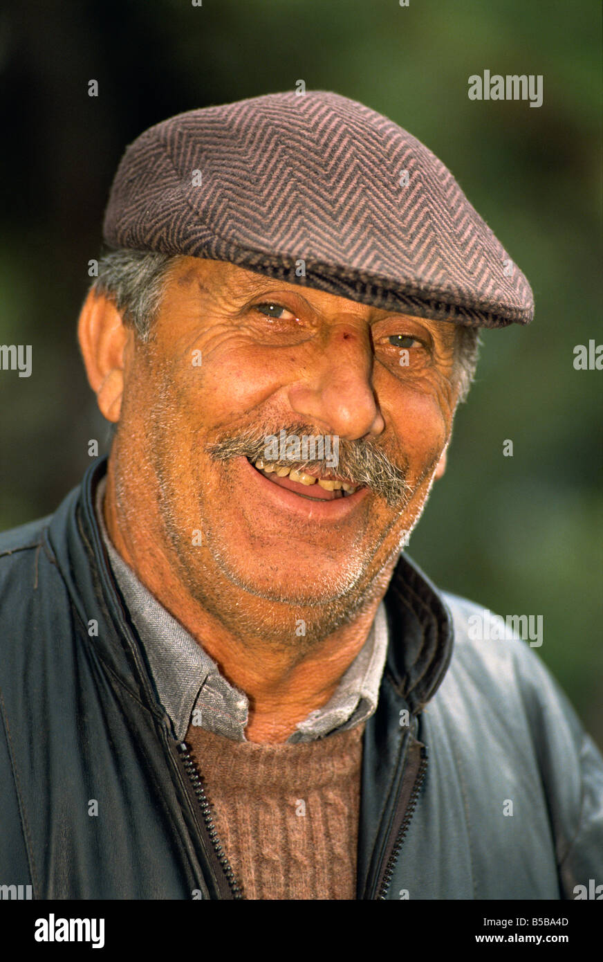 Portrait man moustache flat cap hi-res stock photography and images - Alamy