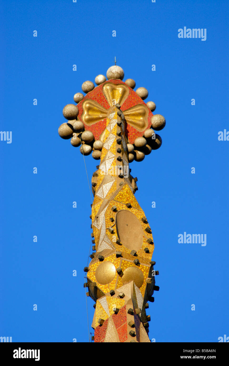 Spire of Temple Expiatori de la Sagrada Familia Expiatory Temple of the ...