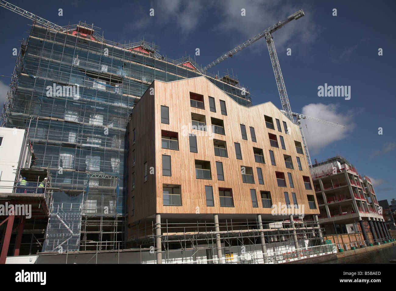 Urban redevelopment Ipswich Wet Dock Suffolk England Stock Photo - Alamy