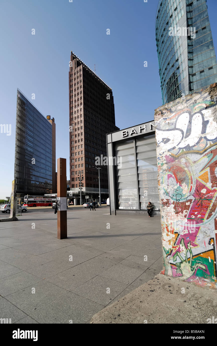A view of the modern buildings and a fragment of the famous Berlin s ...
