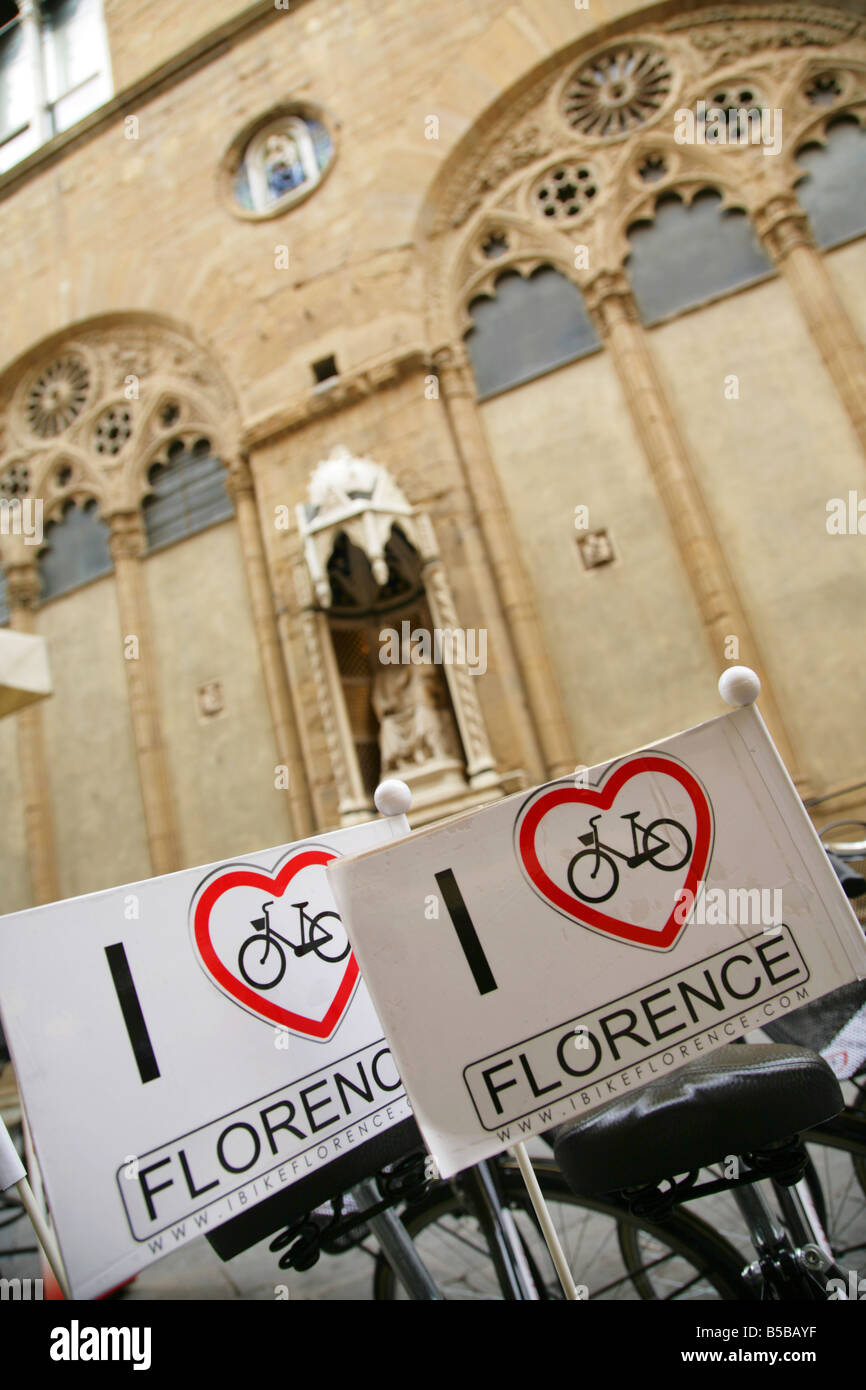 I Love Florence signs, Florence, Italy Stock Photo - Alamy