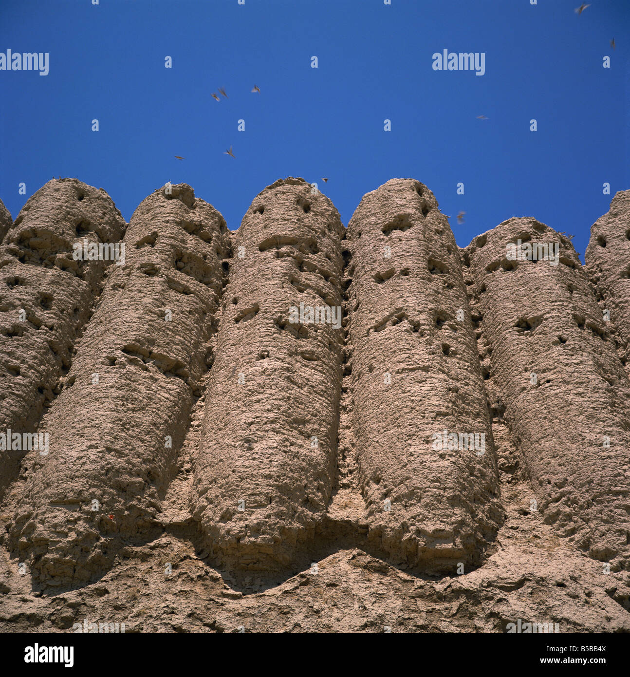 C6th AD Kiz Kala Fortress in Old Merv Turkmenia Central Asia Stock ...