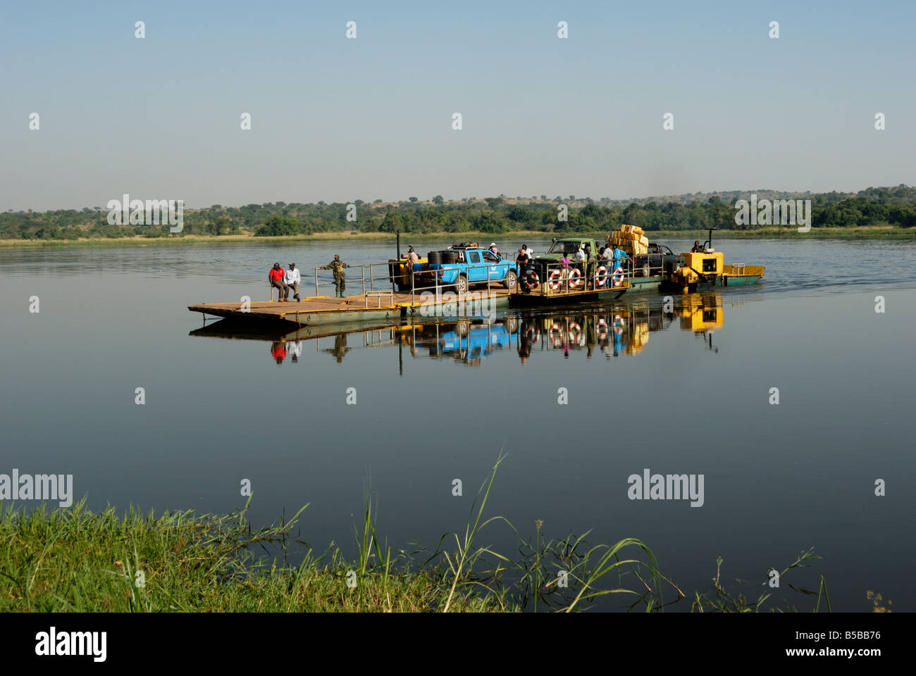 Paraa Ferry, Murchison Falls National Park, Uganda, East Africa, Africa ...