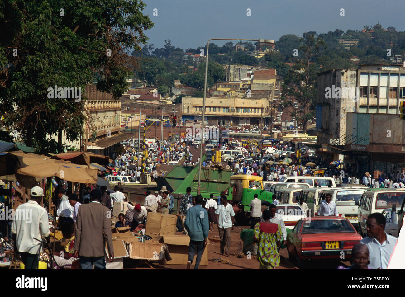 Rush hour Luwum Street Kampala Uganda East Africa Africa Stock Photo ...