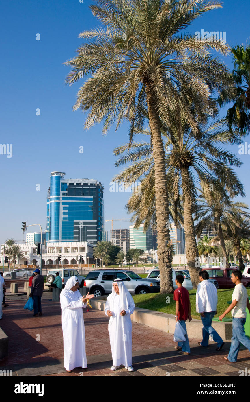 Doha Bay waterfront, Doha, Qatar, Middle East Stock Photo - Alamy