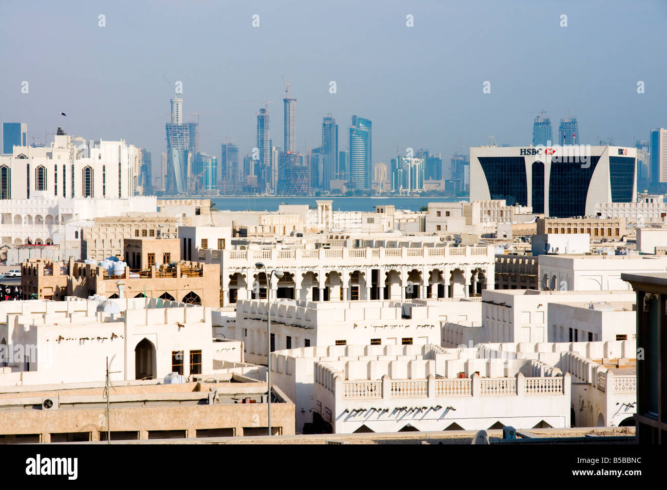 Cityscape, Doha, Qatar, Middle East Stock Photo - Alamy