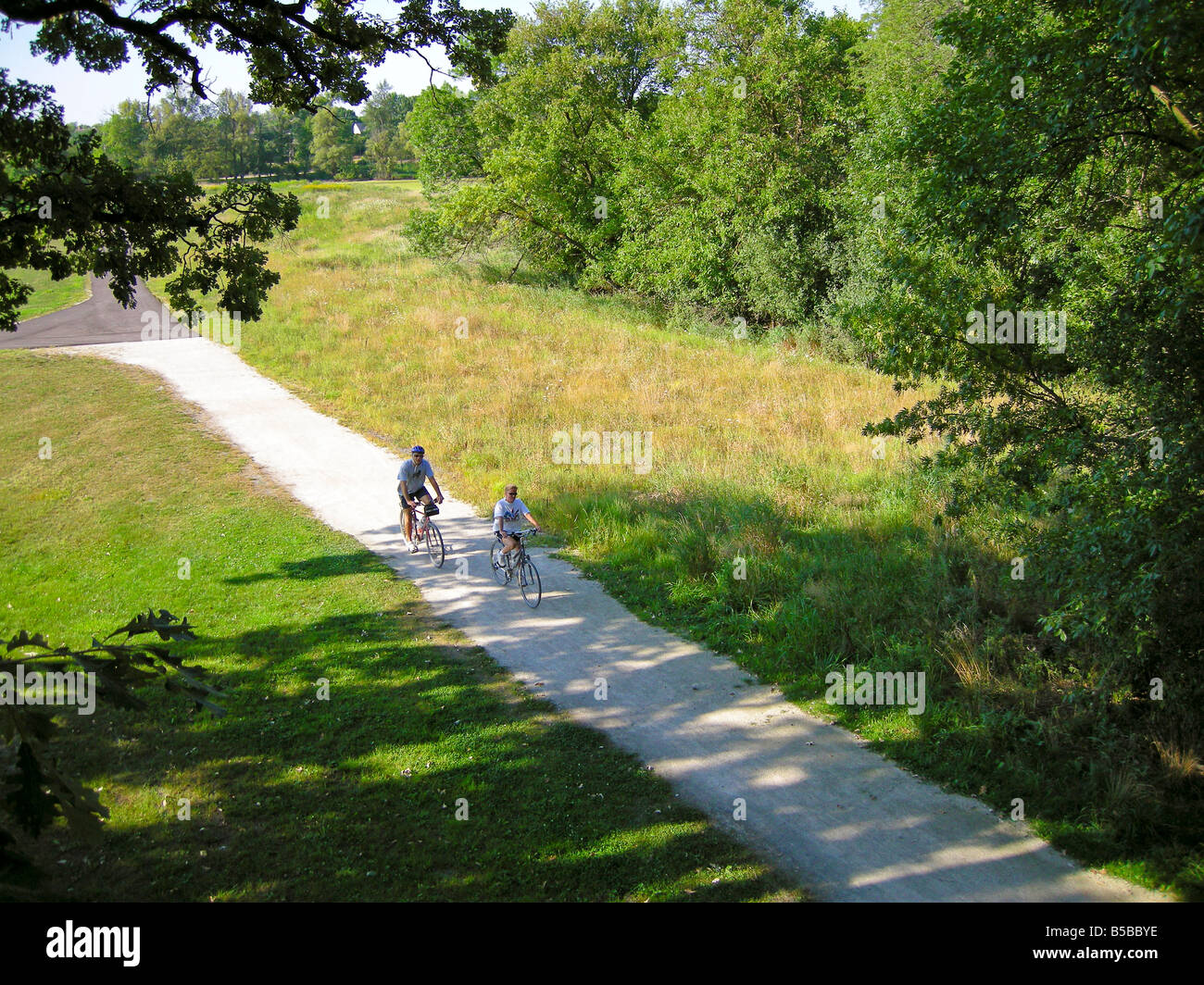 Family trail ride forest trees hi-res stock photography and images - Alamy