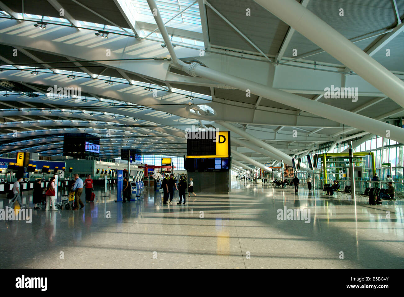 Heathrow Airport Terminal 5 in 2008, London, England, Europe Stock ...